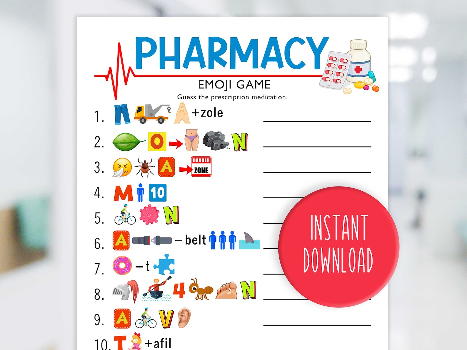 Medication Game - Pharmacy Game - Nurse Game - Medical Game - Pharmacy ...