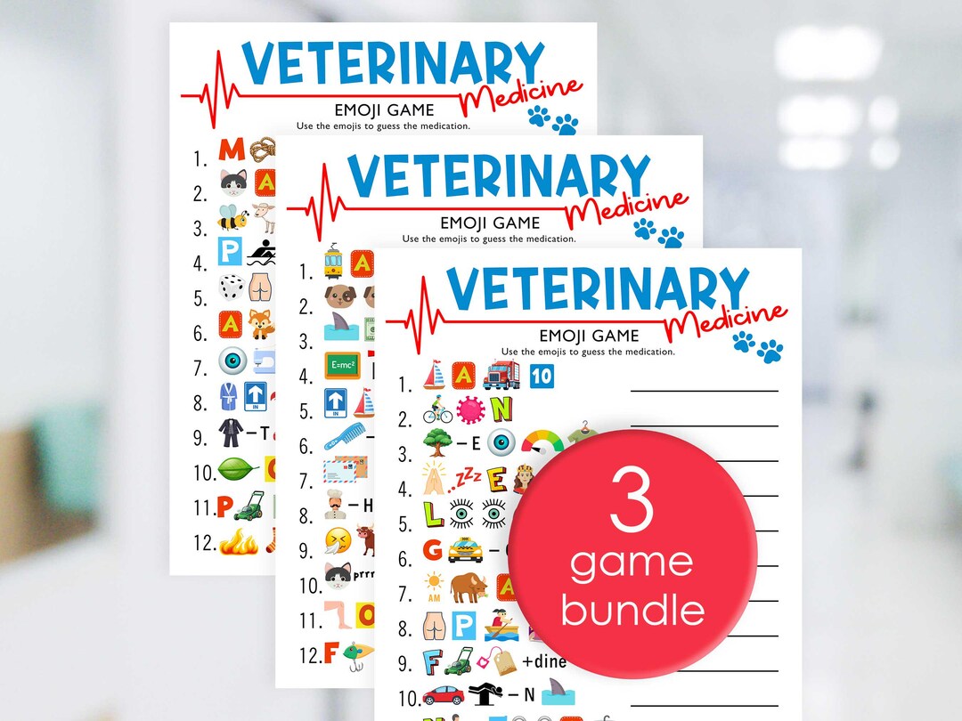 Veterinary Medication Game | Vet Tech Game | Vet Tech Icebreaker | Vet ...