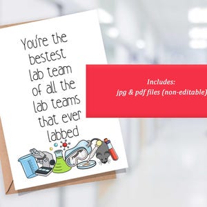 Lab Tech Card - Lab Scientist Card - Lab Technician Card - Lab Tech ...