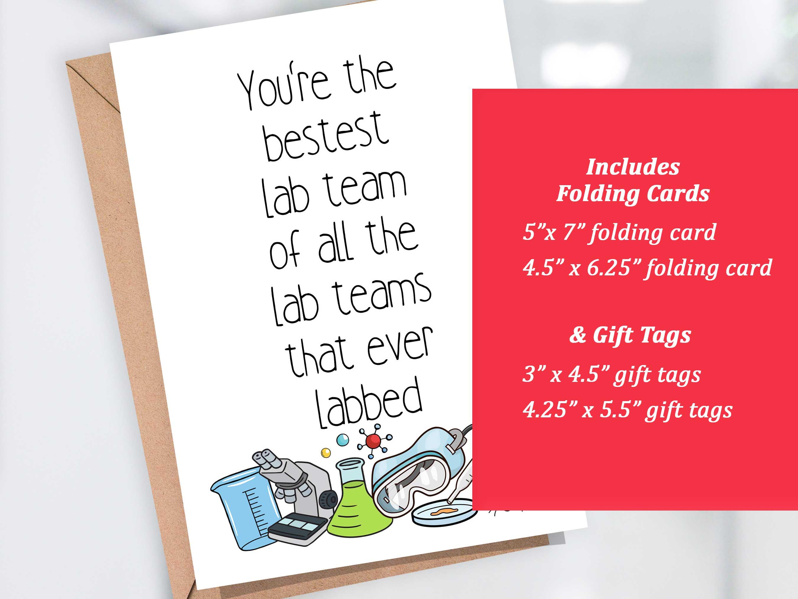 Lab Tech Card - Lab Scientist Card - Lab Technician Card - Lab Tech ...