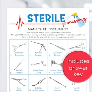 Surgical Instrument Game | SPD Game | Sterile Processor Game | Sterile ...