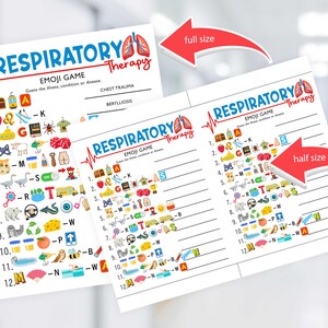 Respiratory Therapy Emoji Game - Disease Emoji Game - Respiratory ...