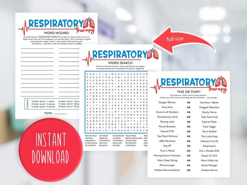 Respiratory Therapy Game | Respiratory Therapy Game Bundle ...