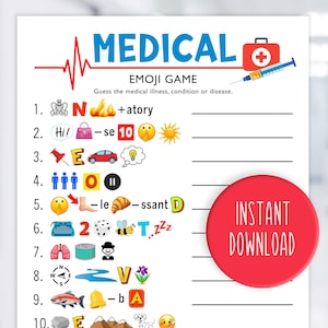 Medical Emoji Game - Disease Emoji Game - Healthcare Emoji Game ...
