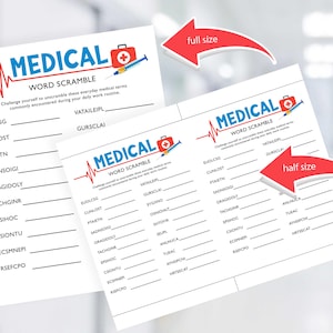 Medical Word Scramble | Nurse Word Scramble | Healthcare Word Scramble ...