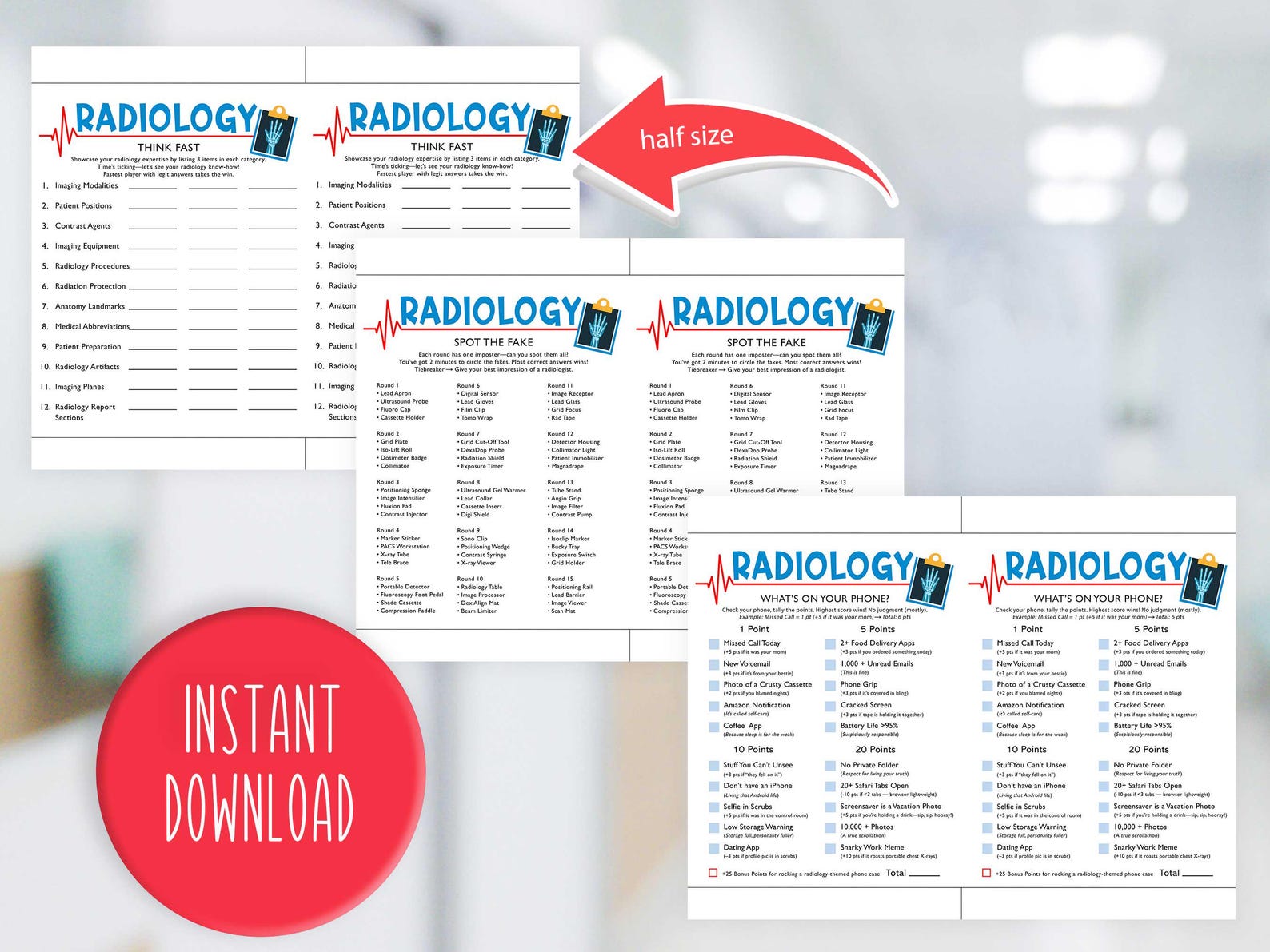 Radiology Game Bundle | Radiology Game | Rad Tech Game | Rad Tech ...