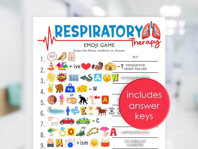 Respiratory Therapy Game | Disease Emoji Game | Respiratory Therapist ...
