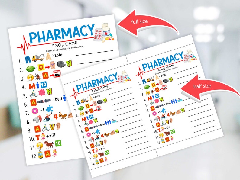 Medication Game | Pharmacy Game | Nurse Game | Pharmacy Emoji Game ...