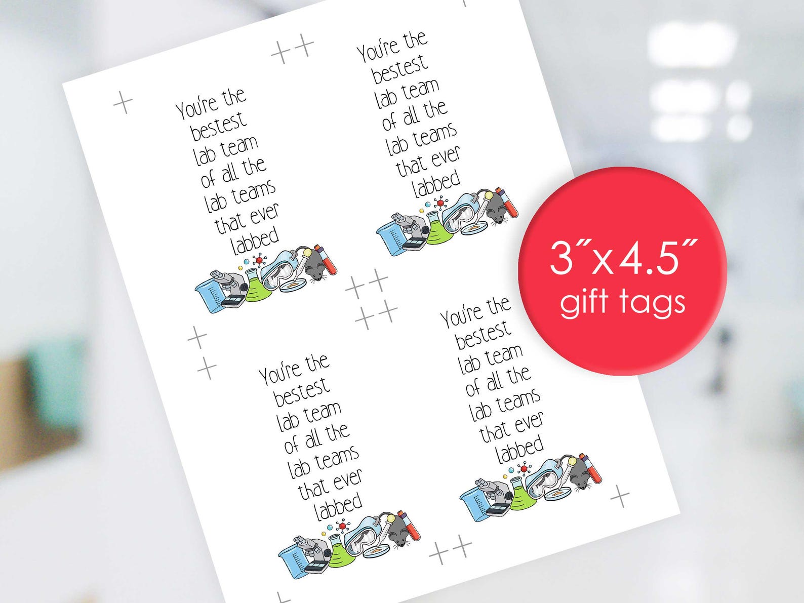 Lab Tech Card - Lab Scientist Card - Lab Technician Card - Lab Tech ...