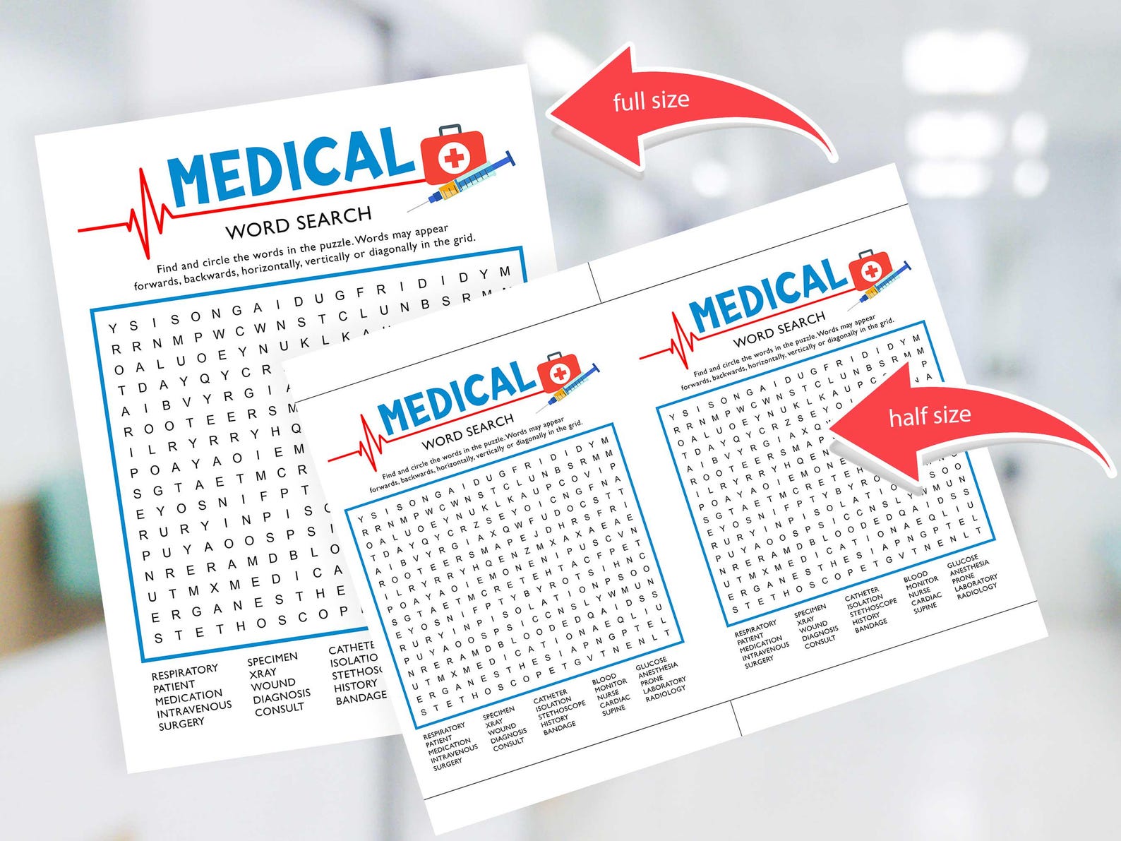 Medical Word Search | Nurse Word Search | Healthcare Word Search ...