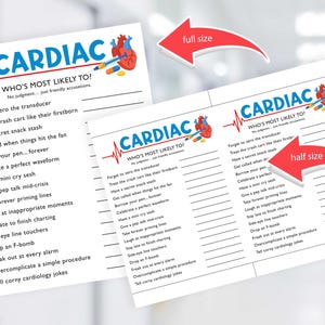 Cardiovascular Who's Most Likely To? Game | Cardiology Game | Cardiac ...