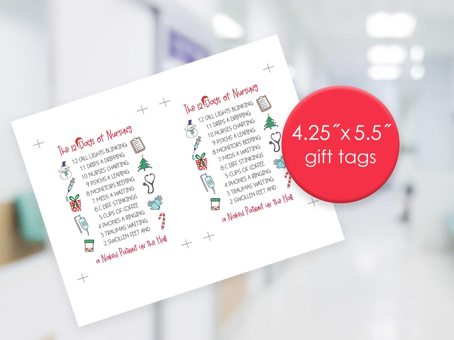 Nurse Christmas Card - Funny Nurse Christmas Card - Healthcare ...