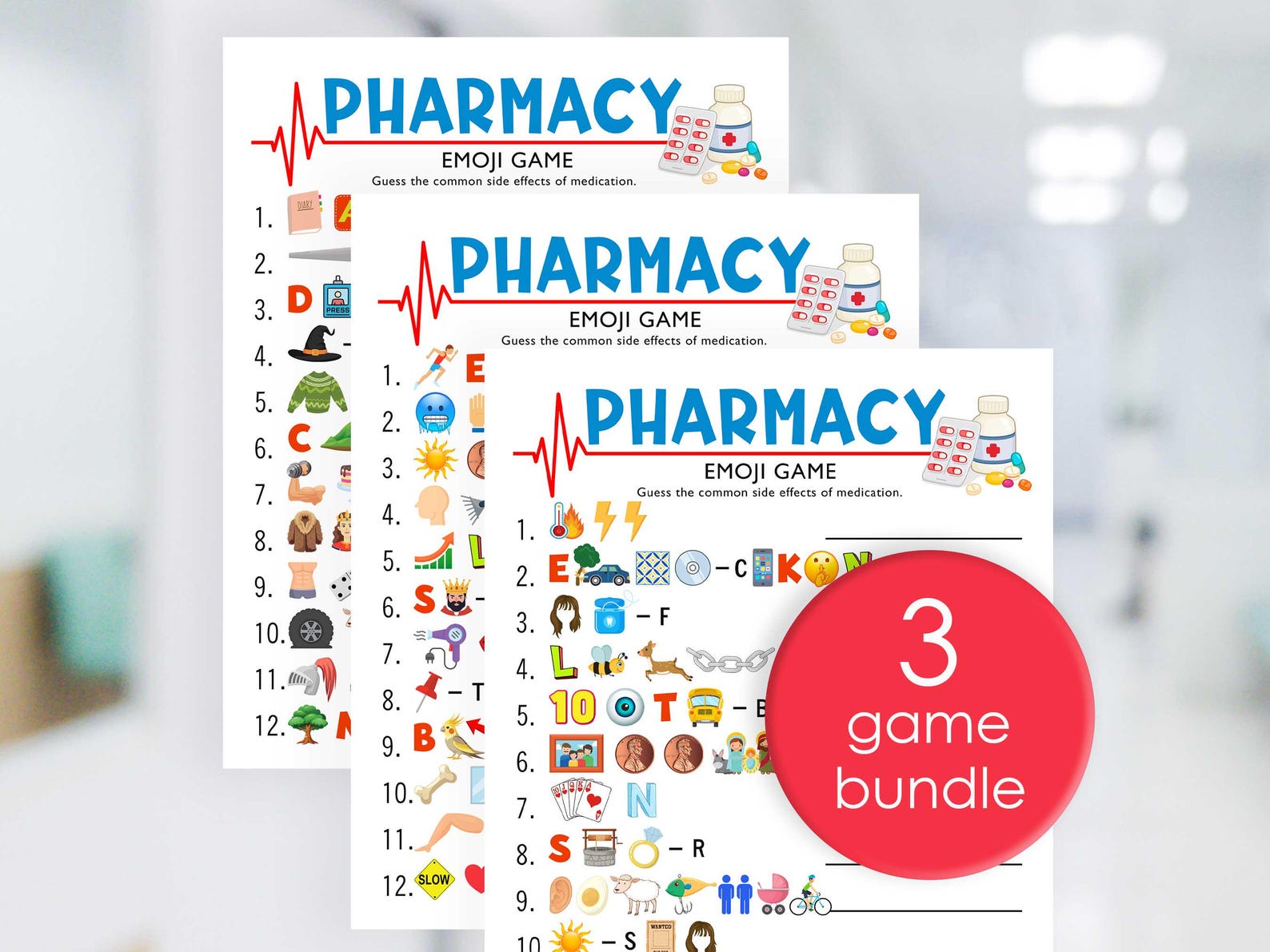 Pharmacy Game | Pharmacy Emoji Game | Healthcare Game | Medical Emoji ...