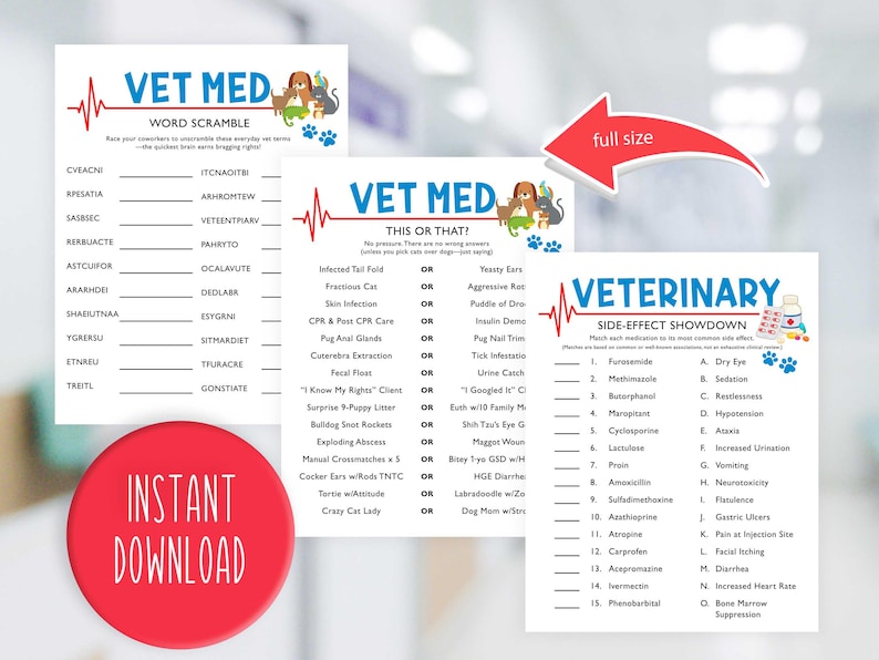 Veterinary Game Bundle | Vet Tech Game | Veterinary Game | Veterinary ...