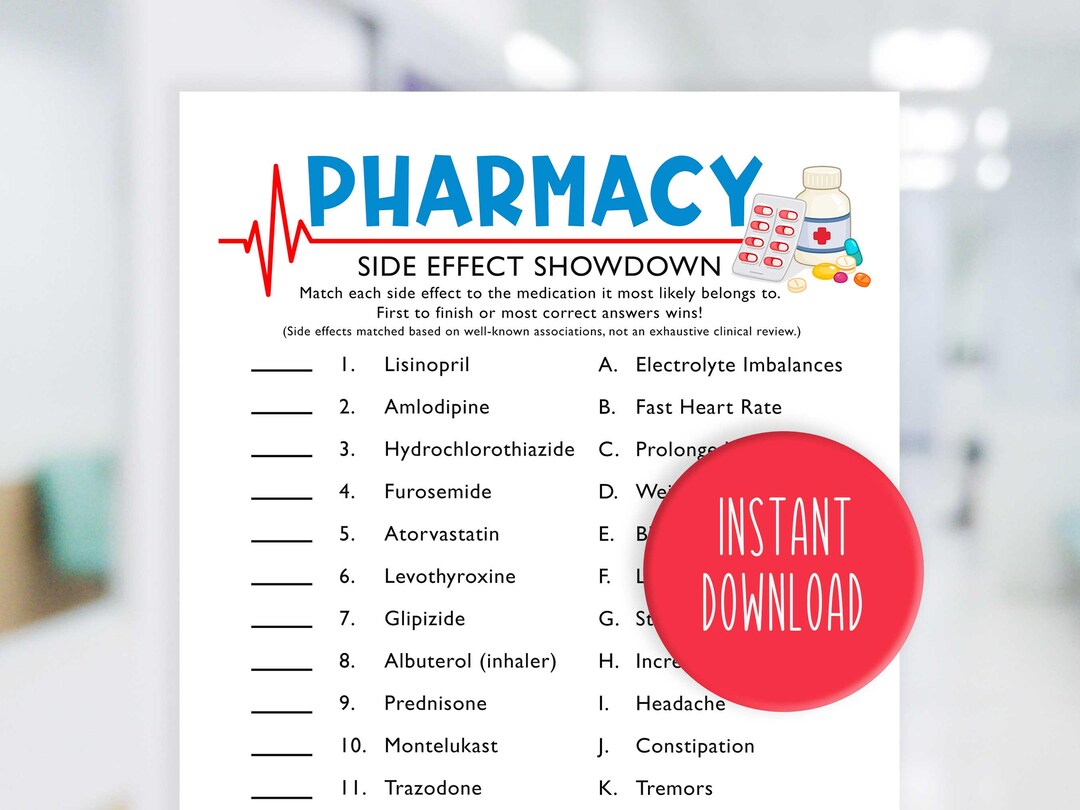 Medication Match Game | Pharmacy Game | Medication Game | Pharmacy ...