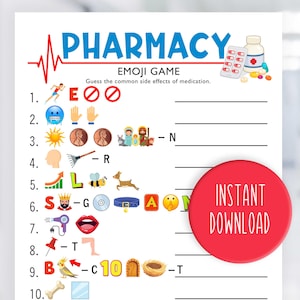 Pharmacy Game | Pharmacy Emoji Game | Healthcare Game | Medical Emoji ...