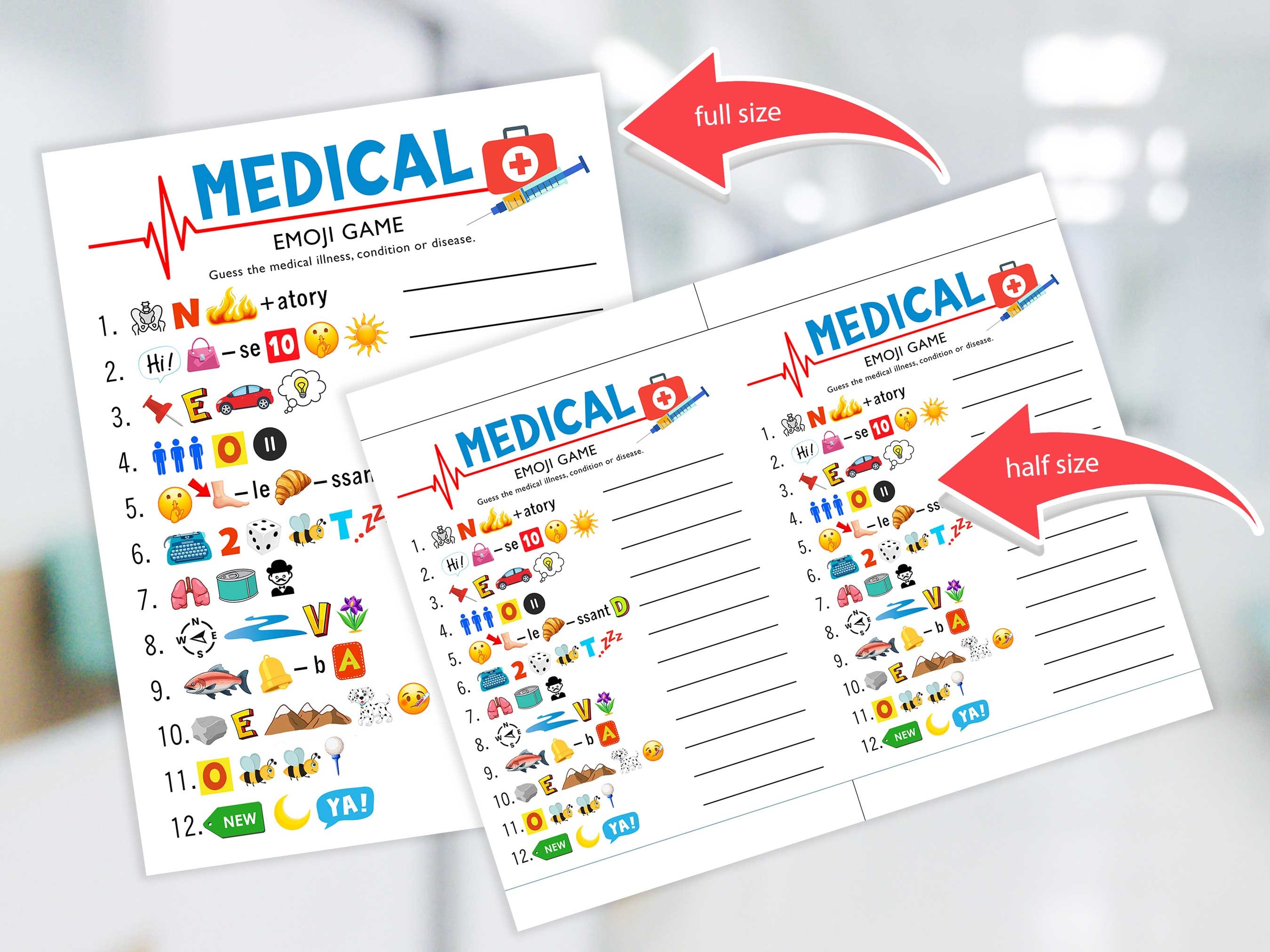Medical Emoji Game - Disease Emoji Game - Healthcare Emoji Game ...