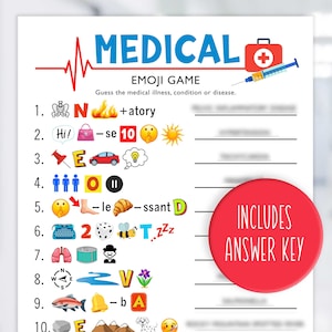 Medical Emoji Game - Disease Emoji Game - Healthcare Emoji Game ...