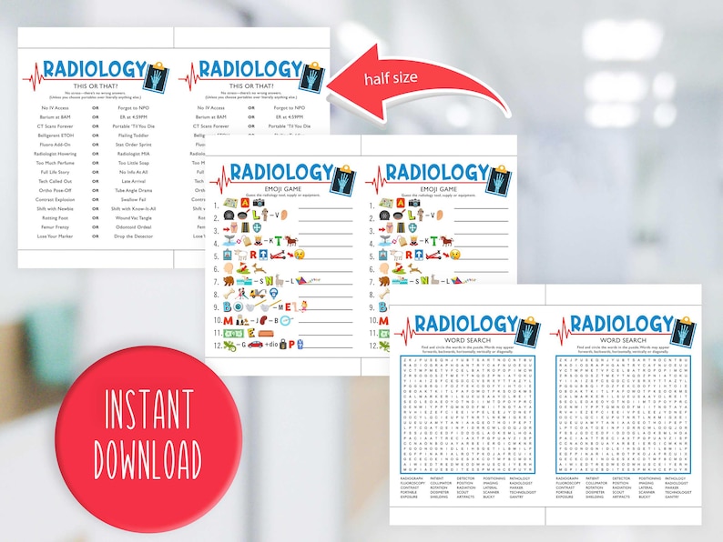 Radiology Game Bundle | Radiology Game | Rad Tech Game | Rad Tech ...