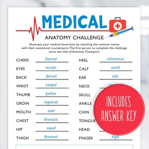 Anatomy Challenge | Medical Game | Nurse Game | Healthcare Game ...