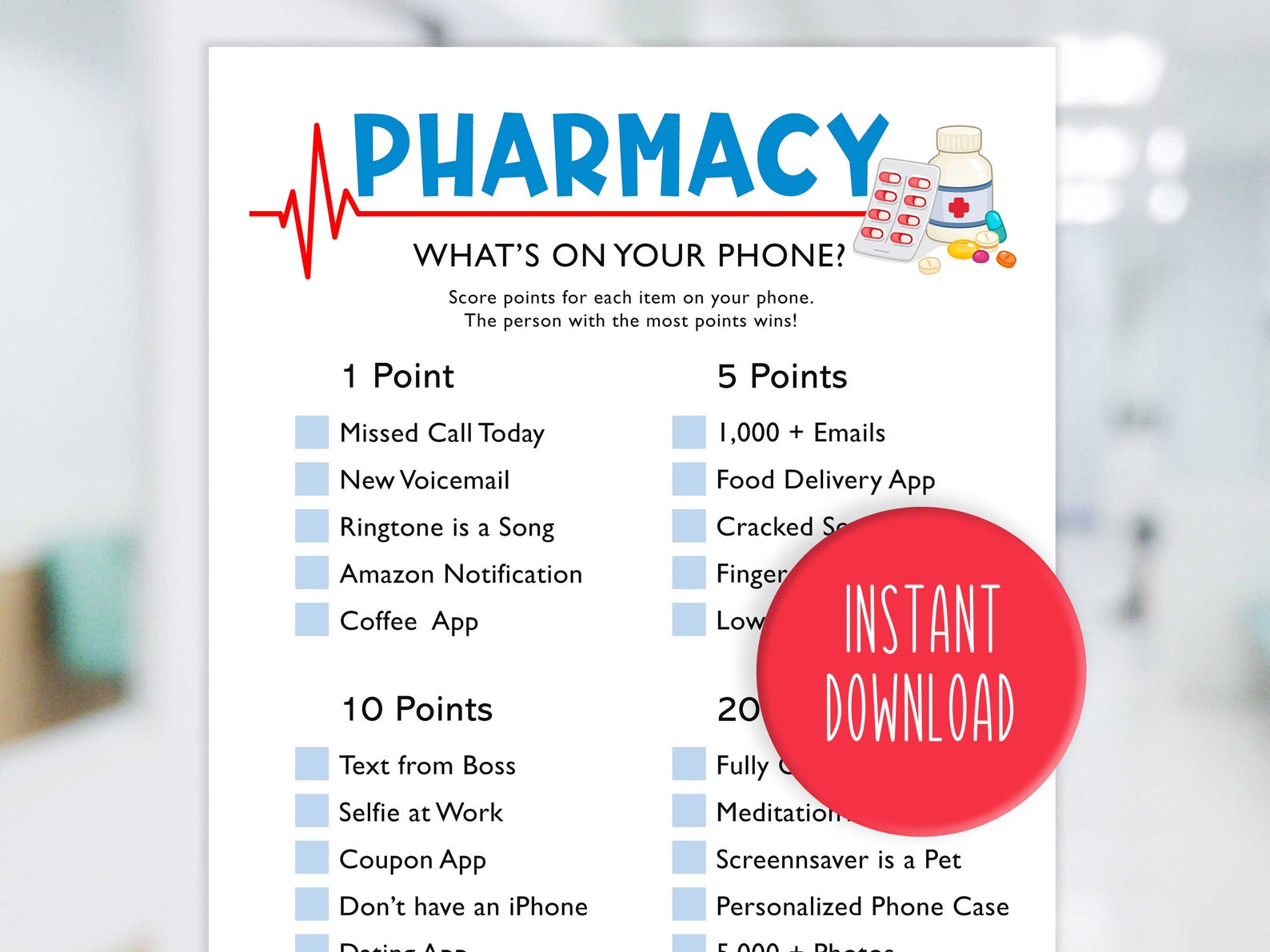 Pharmacy Game - Pharmacy Phone Game - Pharmacy Tech Game - Pharmacy ...