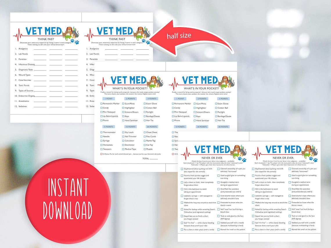 Veterinary Game Bundle | Vet Tech Game | Veterinary Game | Veterinary ...