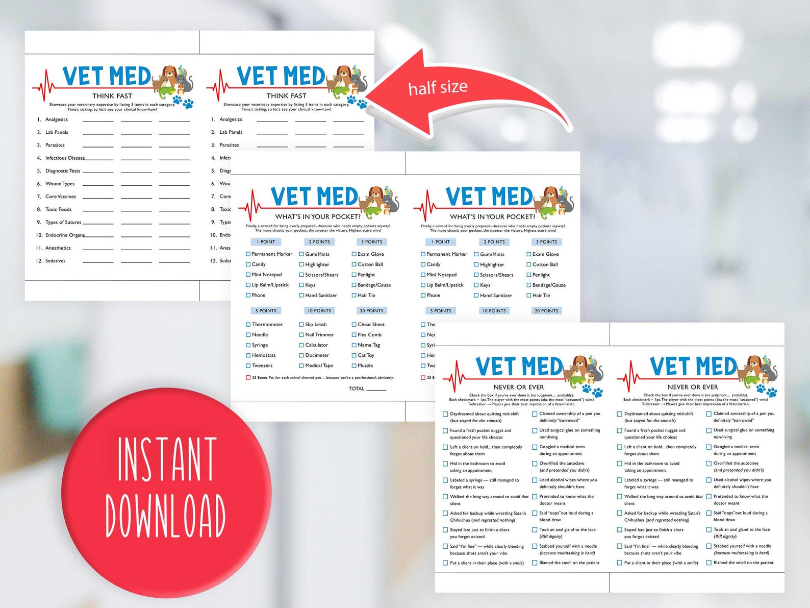 Veterinary Game Bundle | Vet Tech Game | Veterinary Game | Veterinary ...