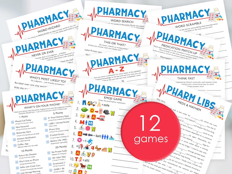 Hospital Pharmacy Game Bundle | Pharmacy Game | Pharmacy Tech Game ...