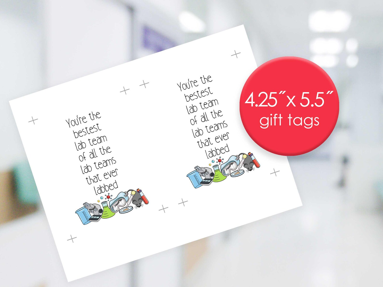 Lab Tech Card - Lab Scientist Card - Lab Technician Card - Lab Tech ...