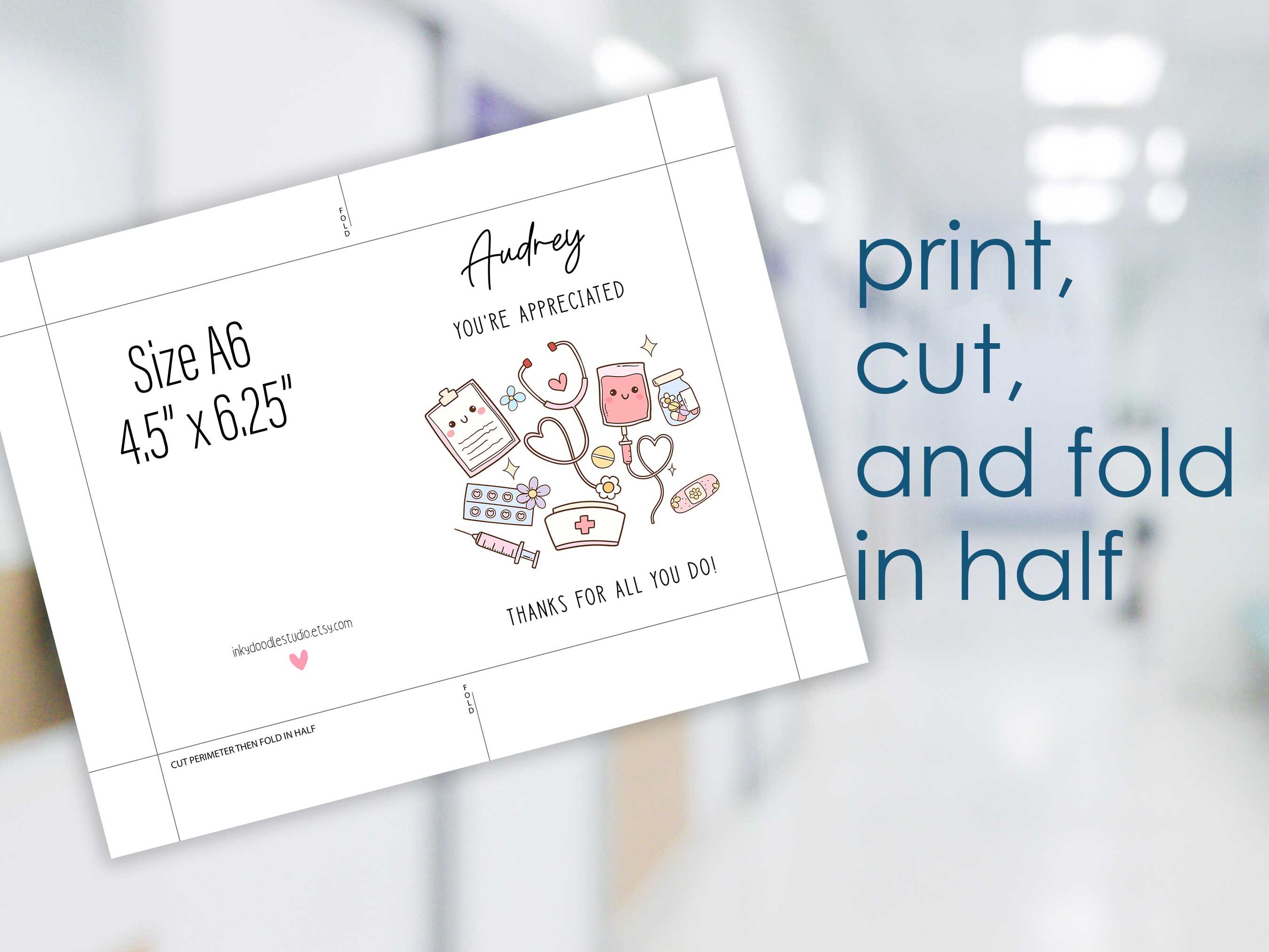 Nurses Week Card - Nurse Appreciation Card - Nurse Thank You Card ...