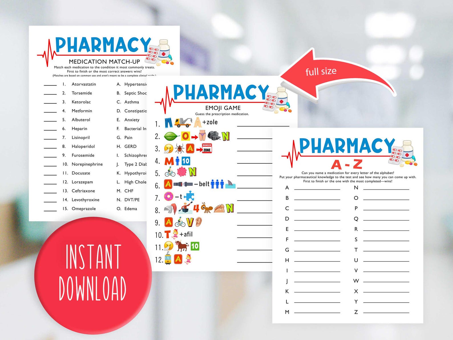 Hospital Pharmacy Game Bundle | Pharmacy Game | Pharmacy Tech Game ...
