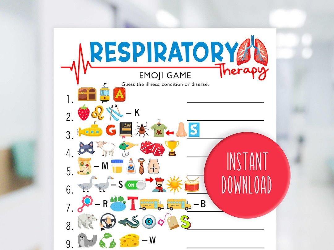 Respiratory Therapy Game | Disease Emoji Game | Respiratory Therapist ...