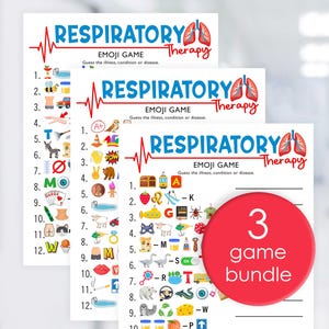 Respiratory Therapy Emoji Game - Disease Emoji Game - Respiratory ...