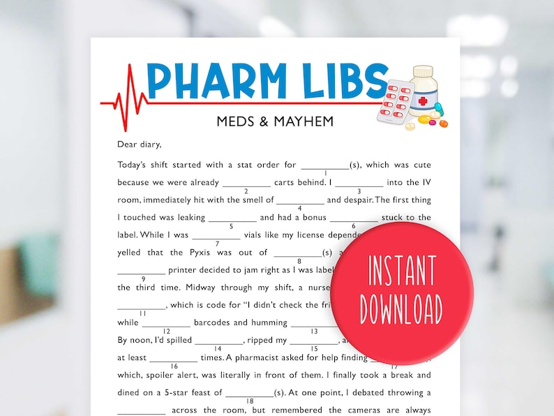 Pharm Libs Game | Hospital Pharmacy Game | Pharmaceutical Game ...