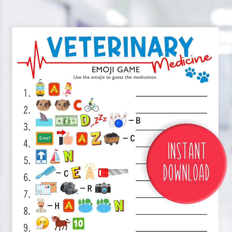 Vet Tech Week Activities - Etsy