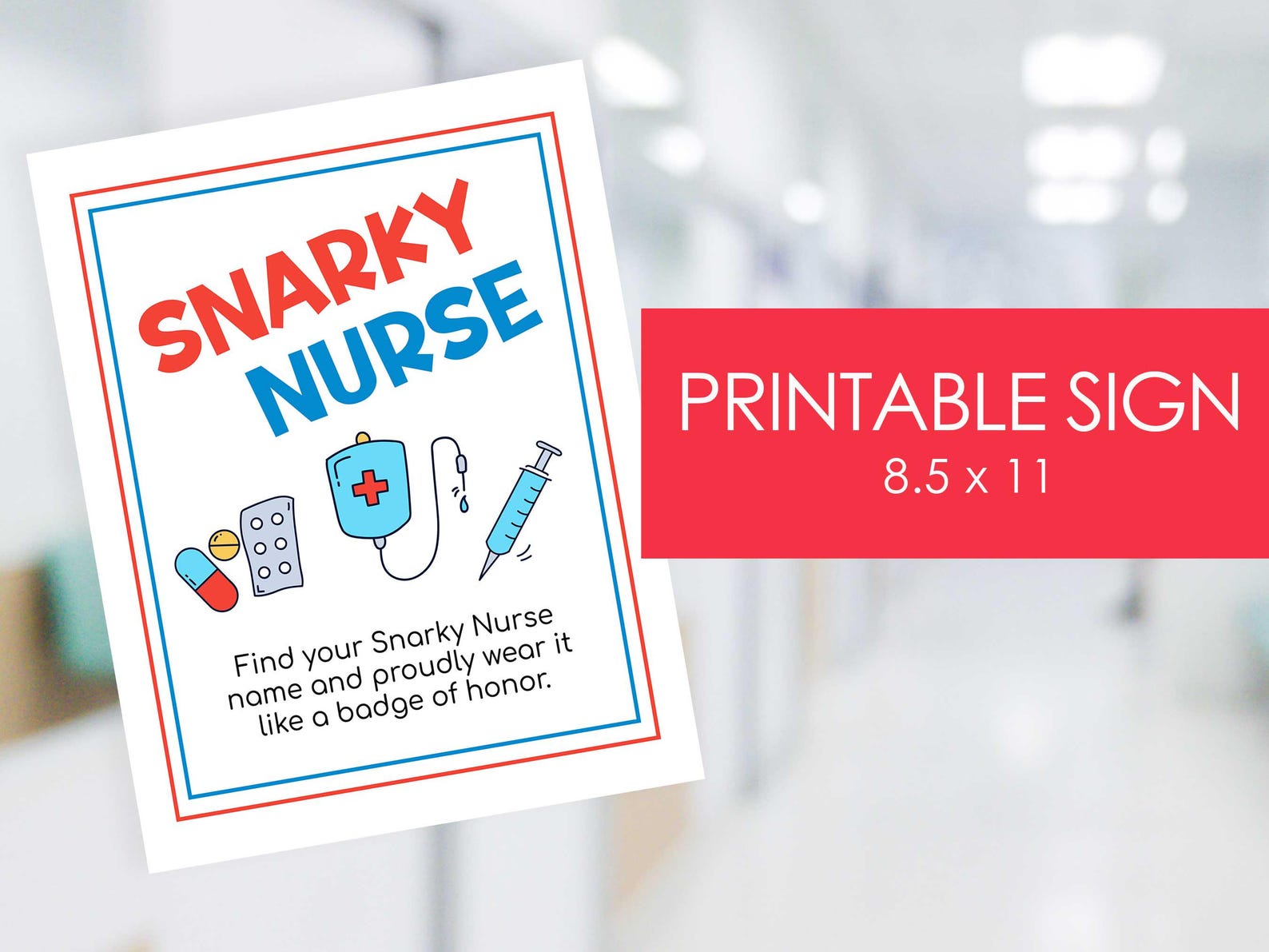 What's Your Nurse Name | What's Your Snarky Nurse Name | Nurse Name Tag ...