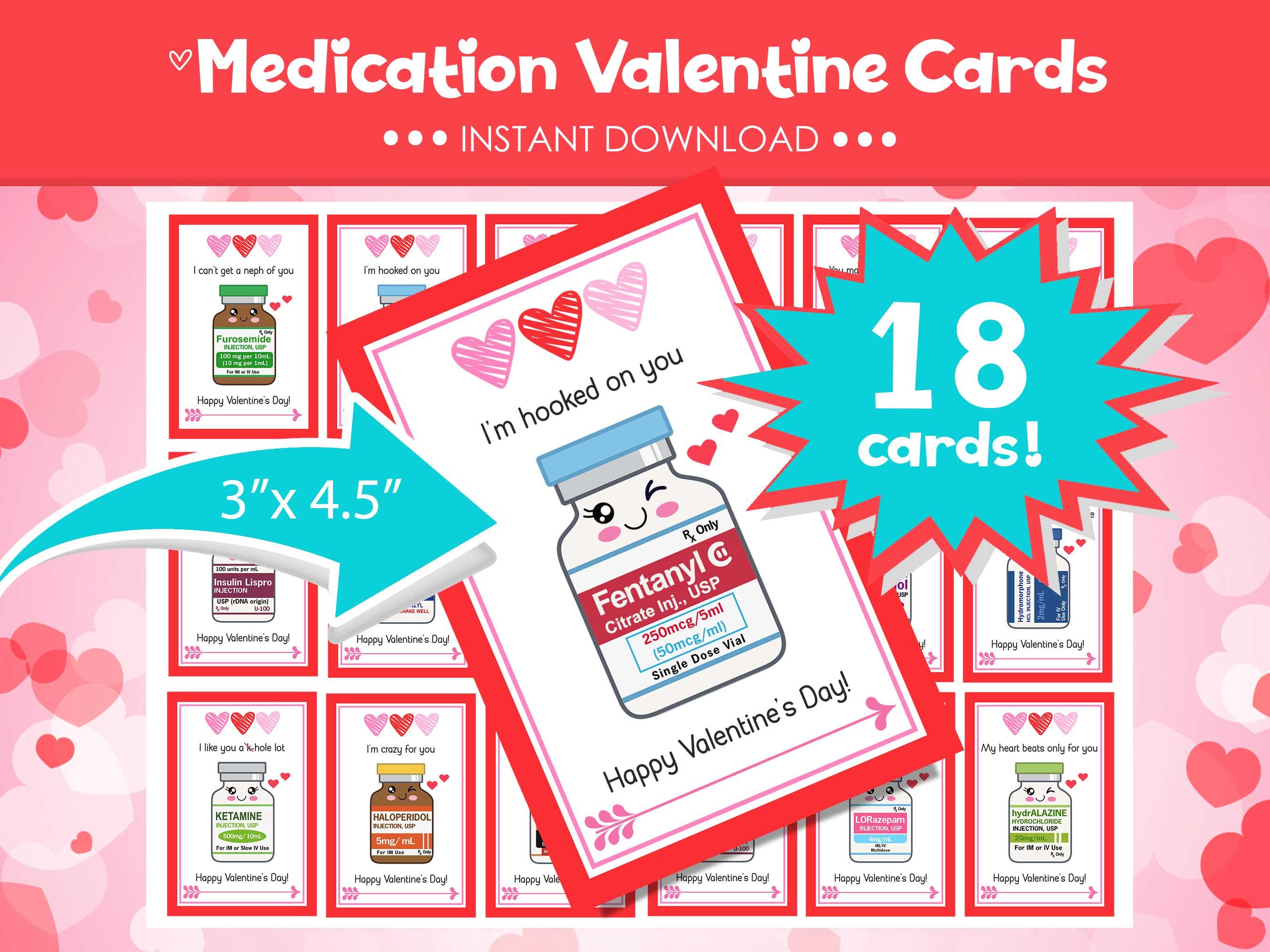 Medication Valentine Cards - Medical Valentine Cards - Healthcare ...