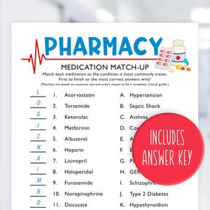 Medication Matching Game | Inpatient Pharmacy Game | Pharmacy Tech Game ...