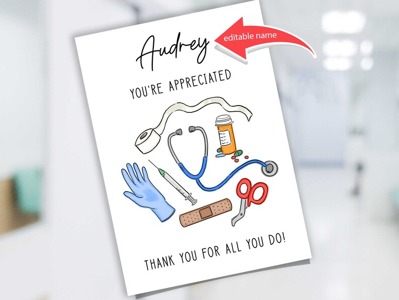 Nurses Week Card - Nurse Appreciation Card - Nurse Thank You Card ...