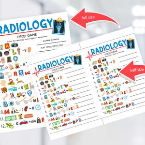 Radiology Emoji Game | Rad Tech Game | Radiology Game | Rad Tech ...