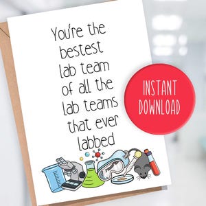 Lab Tech Card - Lab Scientist Card - Lab Technician Card - Lab Tech ...