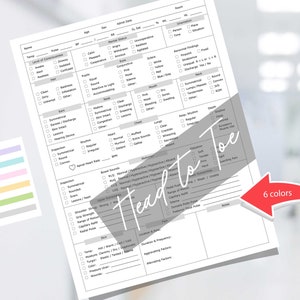 Head to Toe Assessment - Head to Toe Assessment Template - Patient ...