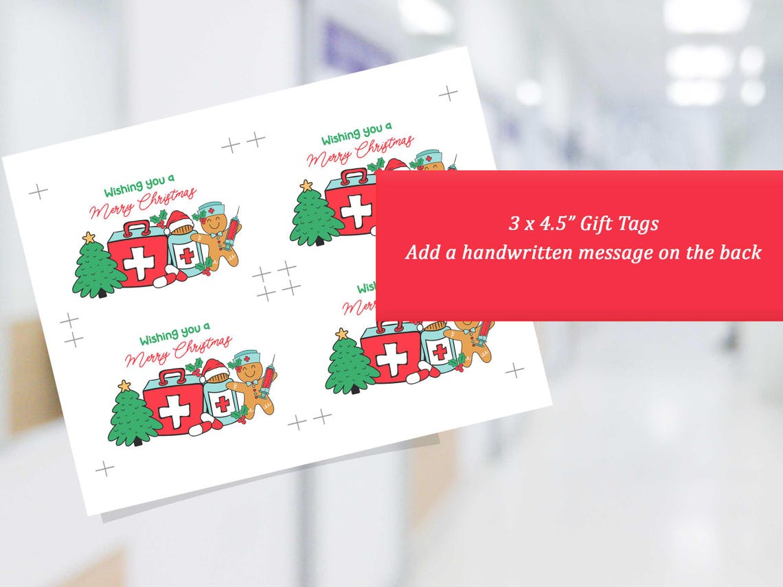 Nurse Christmas Card - Healthcare Christmas Card - Medical Christmas ...