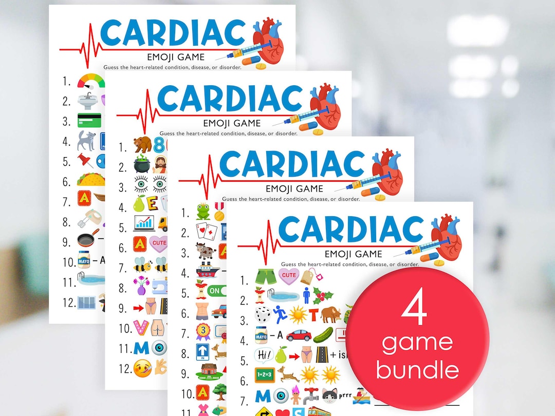 Cardiac Conditions Game | Cardiovascular Emoji Game | Cardiovascular ...