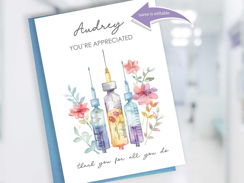 Nurse Appreciation Card - Nurse Thank You Card - Nurse Gift Tags ...