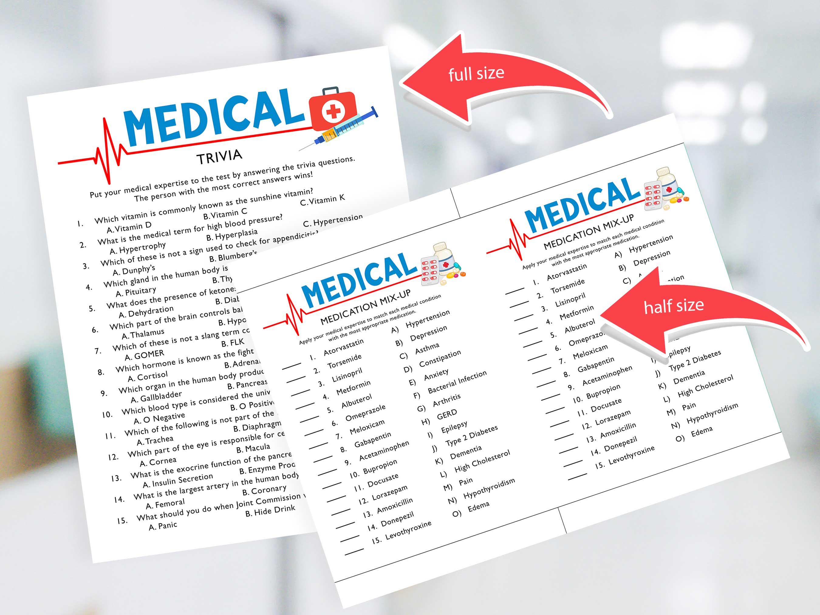 Medical Trivia Game | Nurse Trivia Game | Healthcare Game | Nurses Week ...