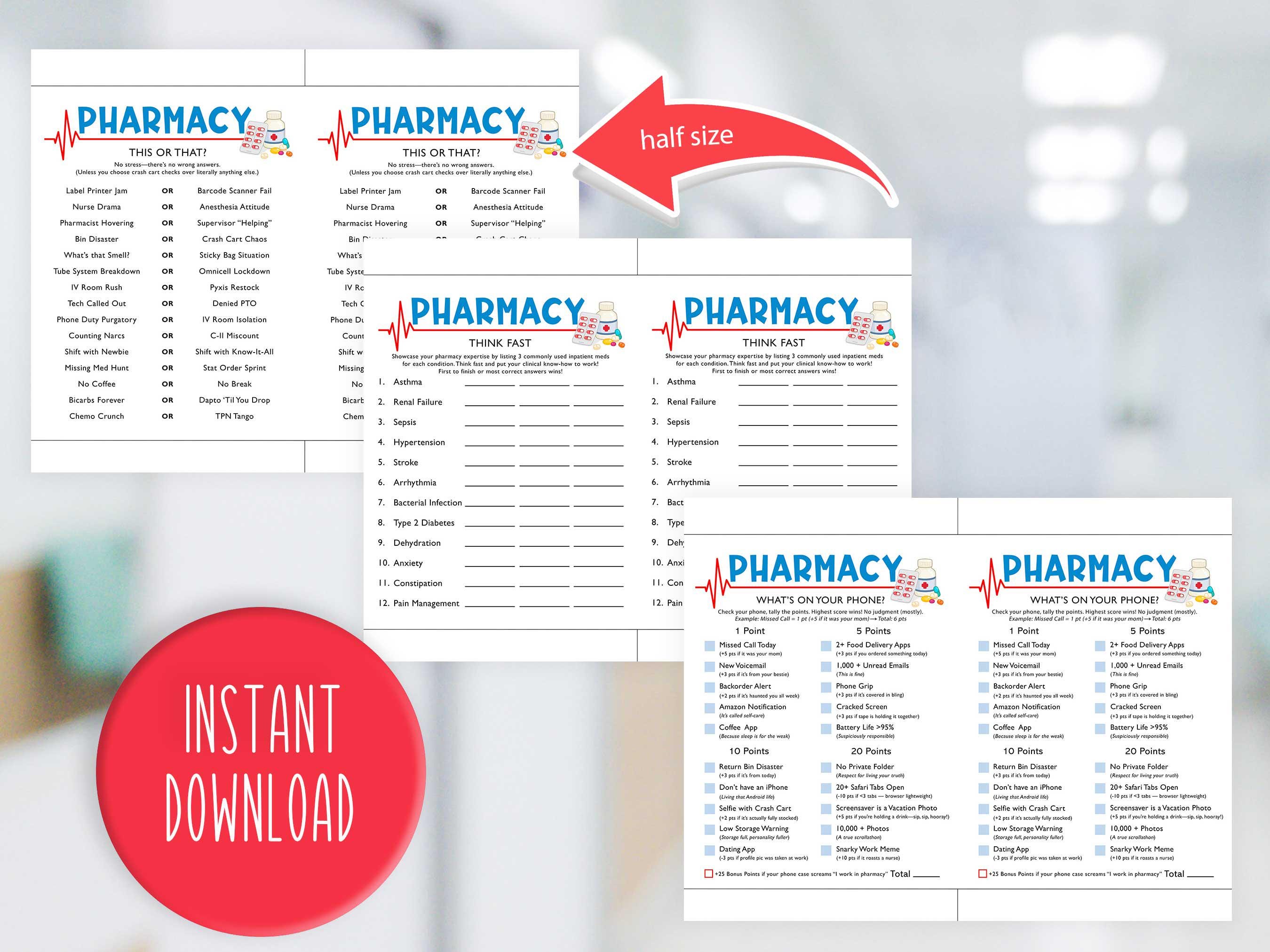 Hospital Pharmacy Game Bundle | Pharmacy Game | Pharmacy Tech Game ...