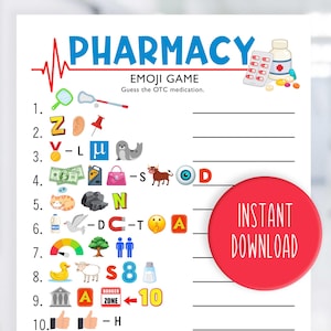 Pharmacy Game | Pharmacy Emoji Game | Healthcare Game | Medical Emoji ...