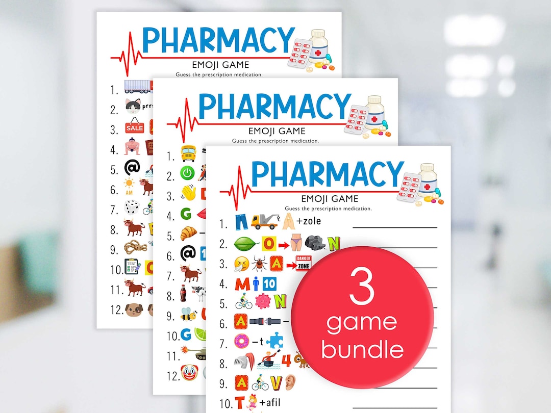 Medication Game | Pharmacy Game | Nurse Game | Pharmacy Emoji Game ...