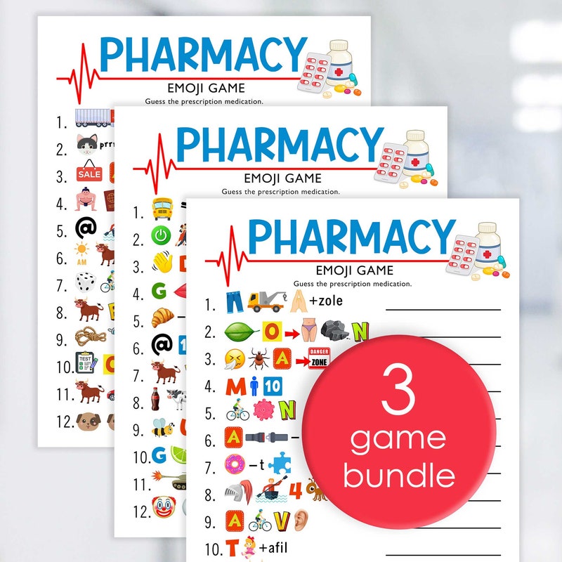 Pharmacy Week Games - Etsy